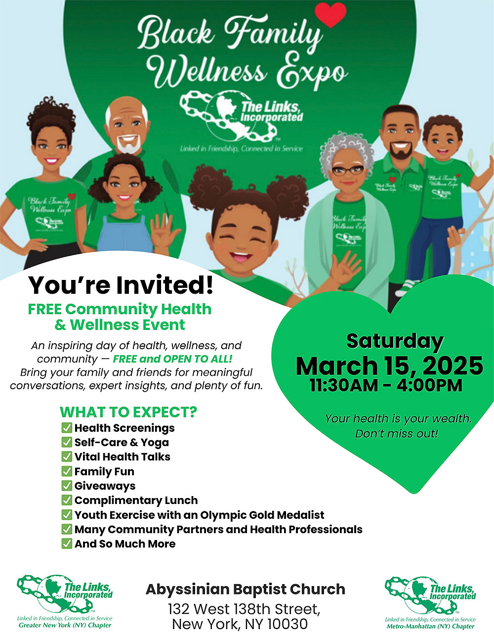 Black Family Wellness Expo - Greater New York Chapter of the Links, Inc.